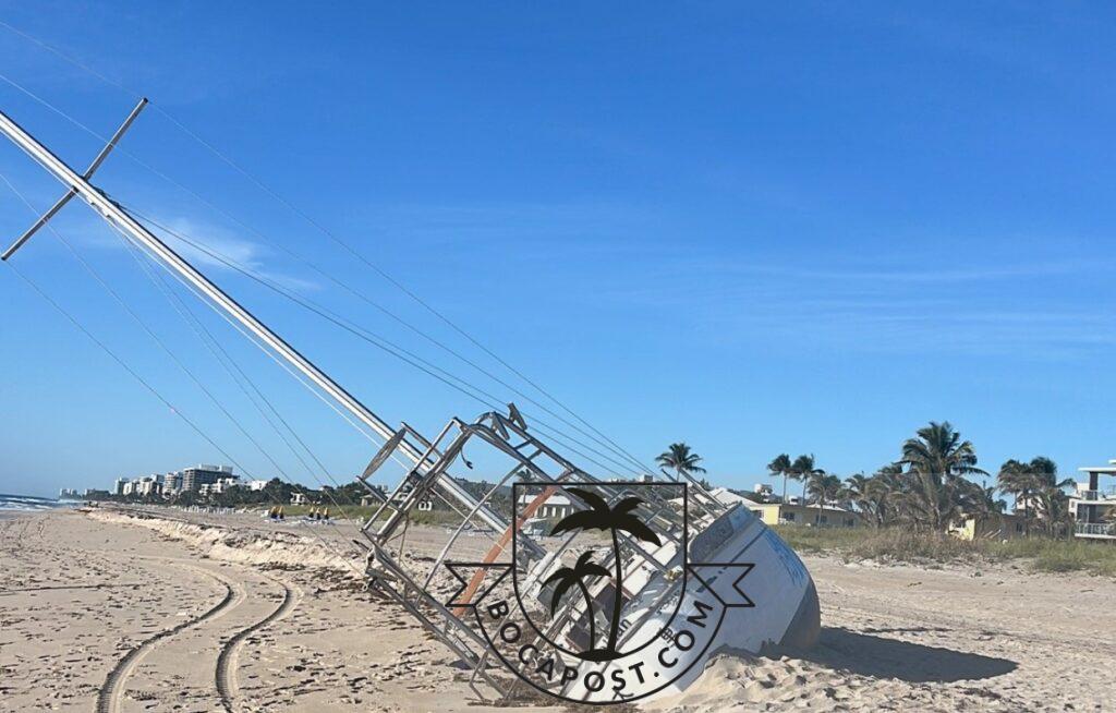 Derelict Boat STILL On Delray Beach - Boca Post
