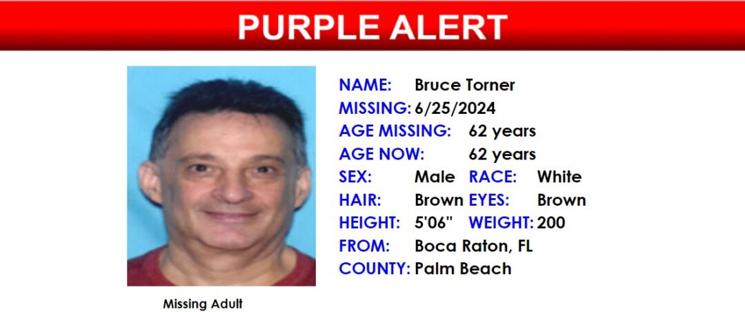PURPLE ALERT: 62-Year-Old Boca Raton Man Missing - Boca Post