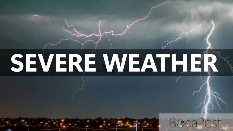 Boca Raton Severe Weather Alert: Severe Thunderstorm Warning For East ...